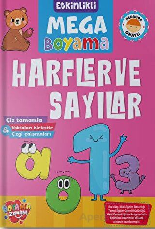 Etkinlikli Mega Boyama Harfler ve Sayılar Botama Zamanı